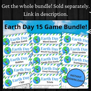 Earth Day I Spy Game Printable Earth Day Games for Kids and Adults ...