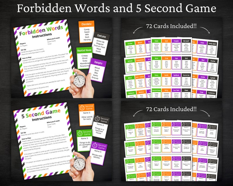 Halloween Mega Game Bundle | Printable Halloween Games for Kids and ...