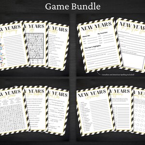 New Year's Eve Mega Game Bundle | Printable New Years Games for Kids ...