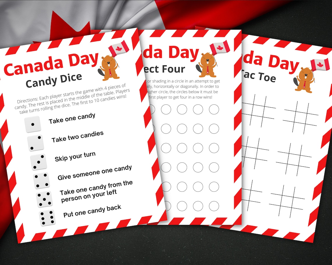 Canada Day Game Bundle | Printable Canada Day Games and Activities for ...
