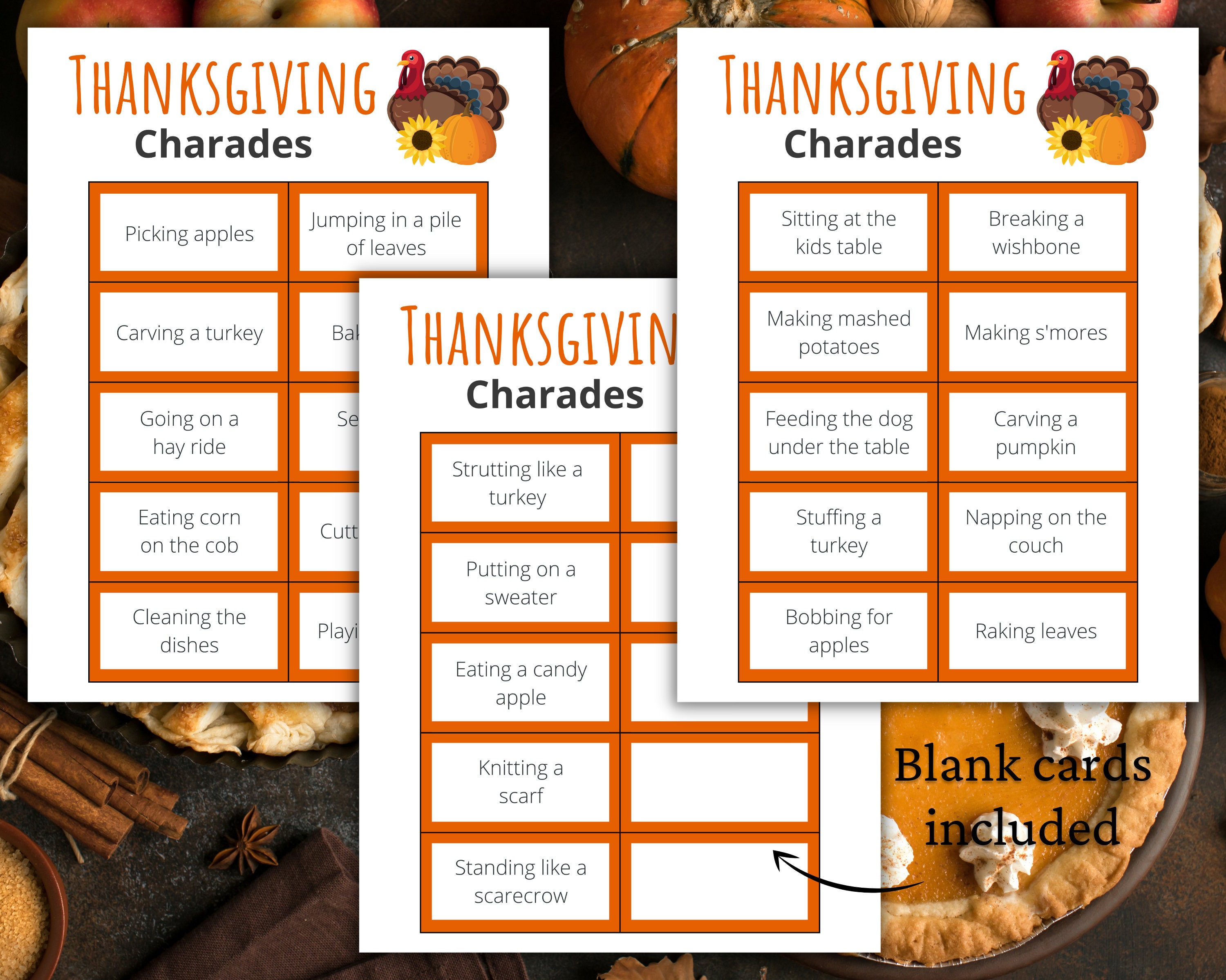 Thanksgiving Game Bundle Printable Thanksgiving Games for - Etsy