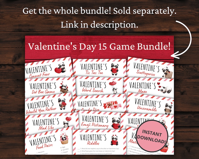 Valentine's Day I Spy Game Valentine's Party Games | Etsy