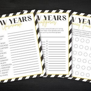 New Year's Eve Game Bundle | Printable New Year's Eve Games for Kids ...
