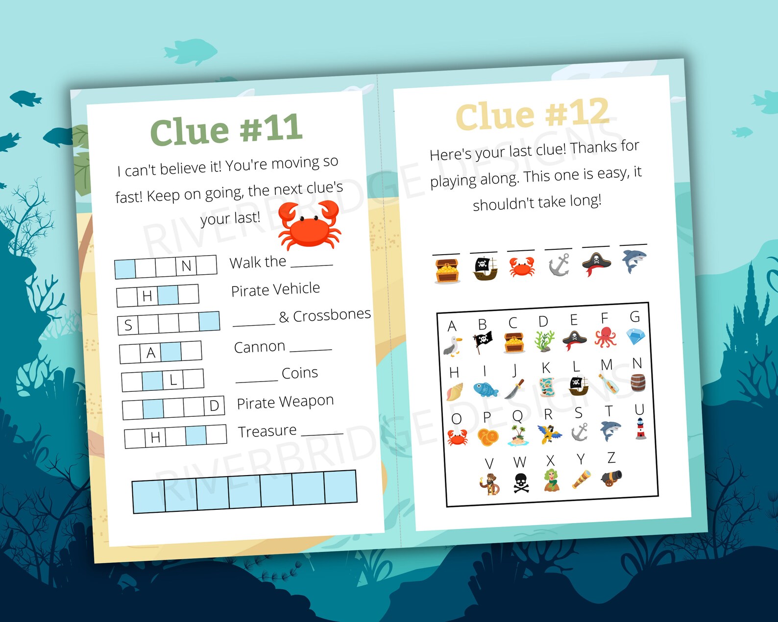 Indoor Pirate Treasure Hunt for Older Kids | Pirate Scavenger Hunt ...