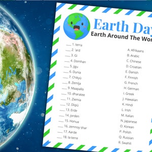Earth Day Around the World Game | Printable Earth Day Games for Kids ...