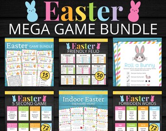 Easter Mega Game Bundle | Printable Easter Games for Kids and Adults ...