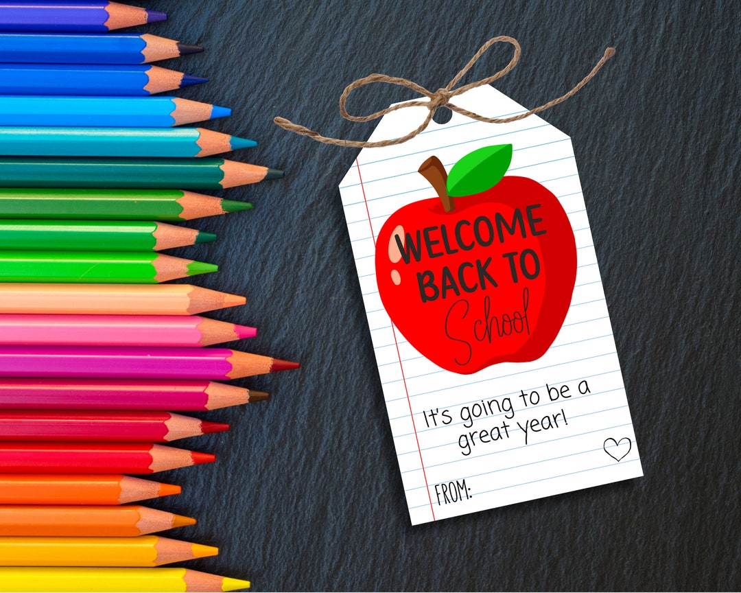Back to School Tags | Gift Tags | First Day of School Tags | Printable ...