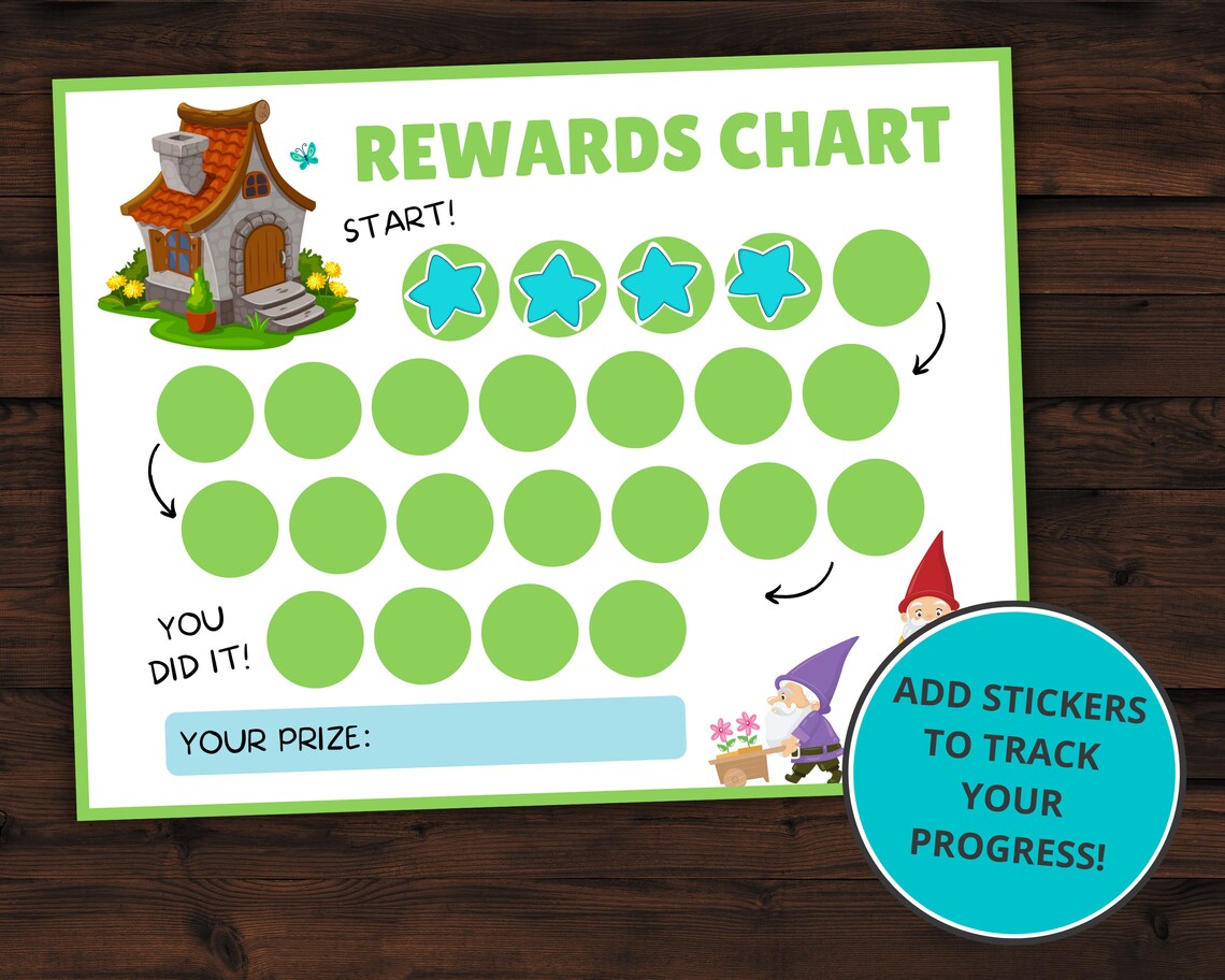 Rewards Chart Printable for Children and Toddlers Potty - Etsy Canada