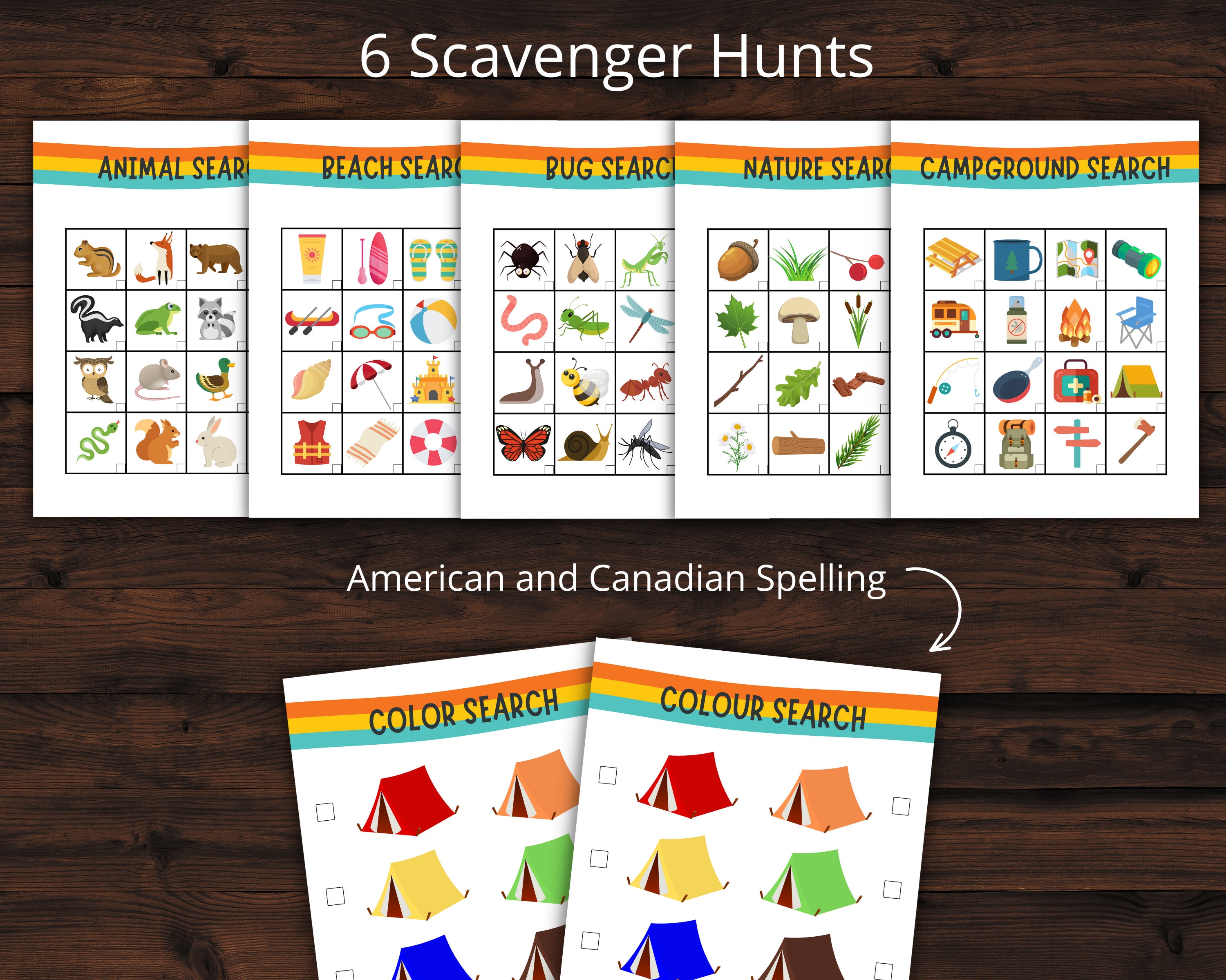 Camping Activity Bundle | Camping Games | Printable Activities for ...