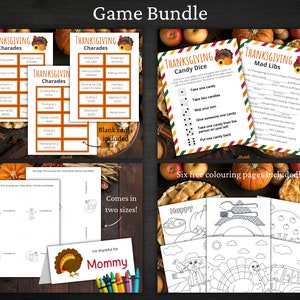 Thanksgiving Mega Game Bundle | Printable Thanksgiving Games for Kids ...