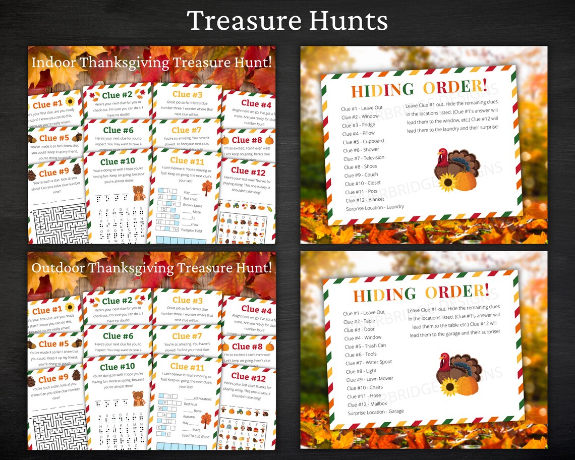Thanksgiving Mega Game Bundle | Printable Thanksgiving Games for Kids ...