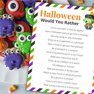 Halloween Would You Rather | Printable Halloween Game | Halloween ...