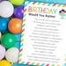 Birthday Would You Rather | Printable Birthday Party Game | Birthday ...