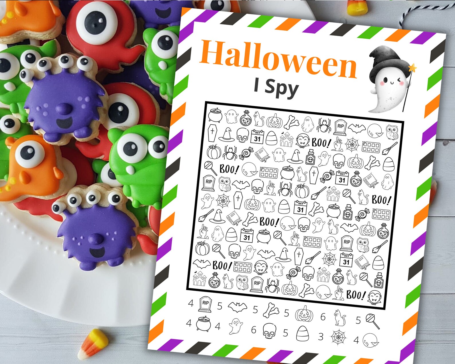Halloween I Spy Printable Halloween Game Halloween - Etsy