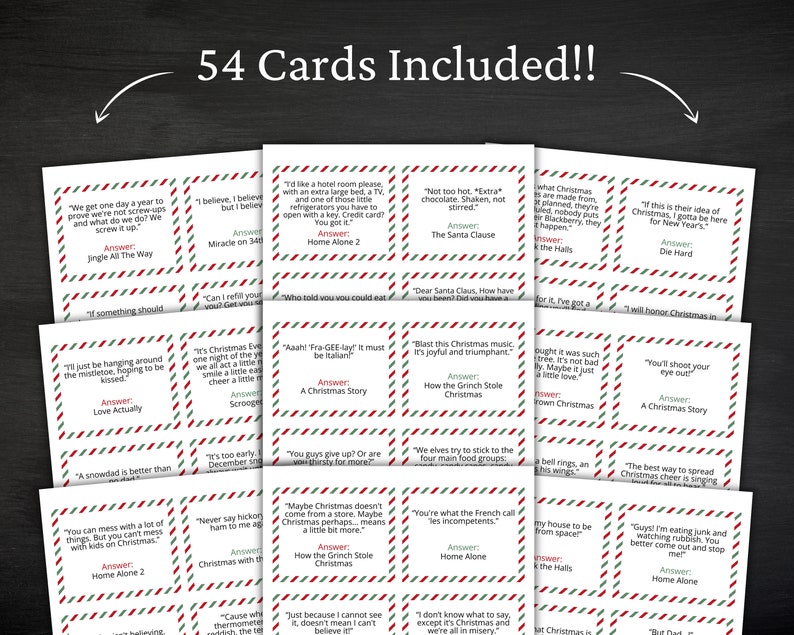 Christmas Name That Movie Game | Printable Christmas Movie Game ...