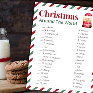 Christmas Around the World Game | Printable Christmas Game | Christmas ...