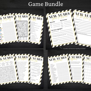 New Year's Eve Mega Game Bundle | Printable New Years Games for Kids ...