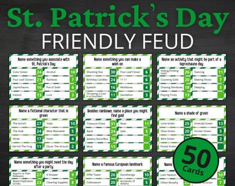 St. Patrick's Day Friendly Feud | Printable St. Patrick's Day Activity ...
