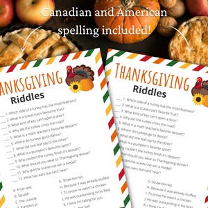 Thanksgiving Riddles | Printable Thanksgiving Game | Thanksgiving ...