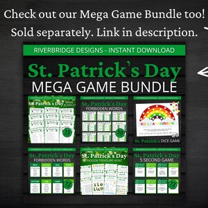 St. Patrick's Day 5 Second Game | Printable St. Patrick's Day Activity ...