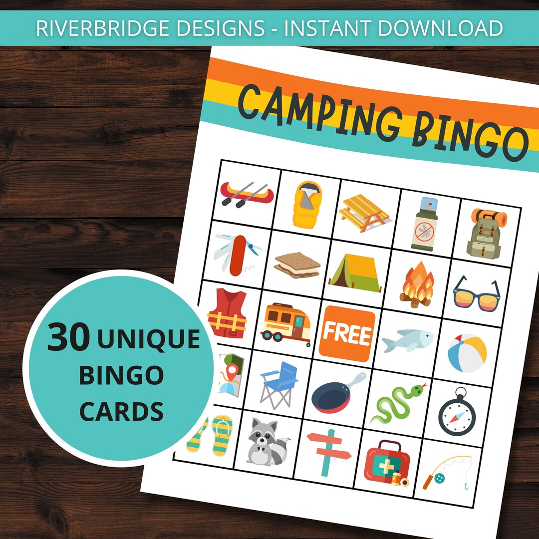 Camping Bingo | Camping Games | Printable Activities for Families and ...
