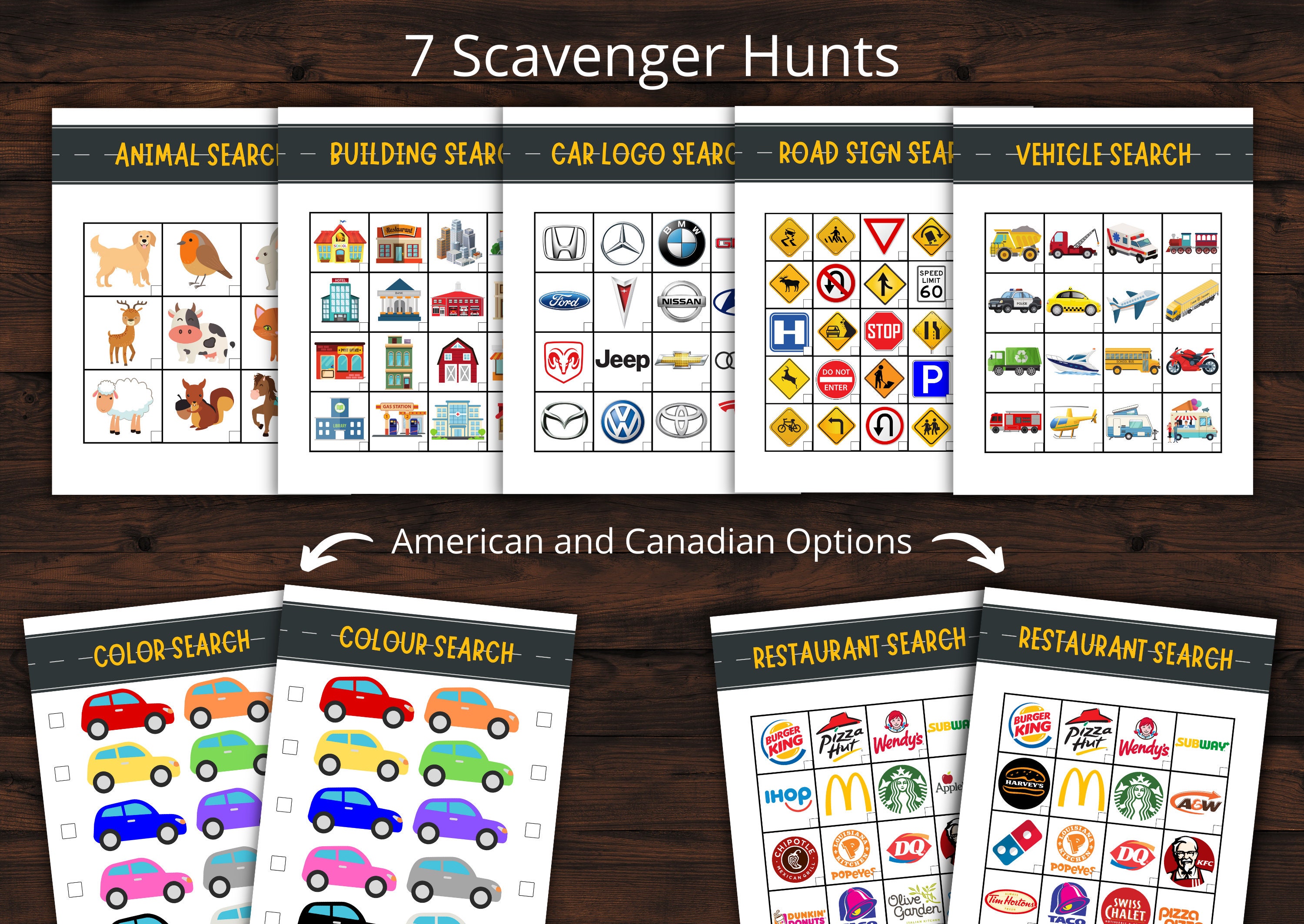 Road Trip Activity Bundle Road Trip Games Printable | Etsy