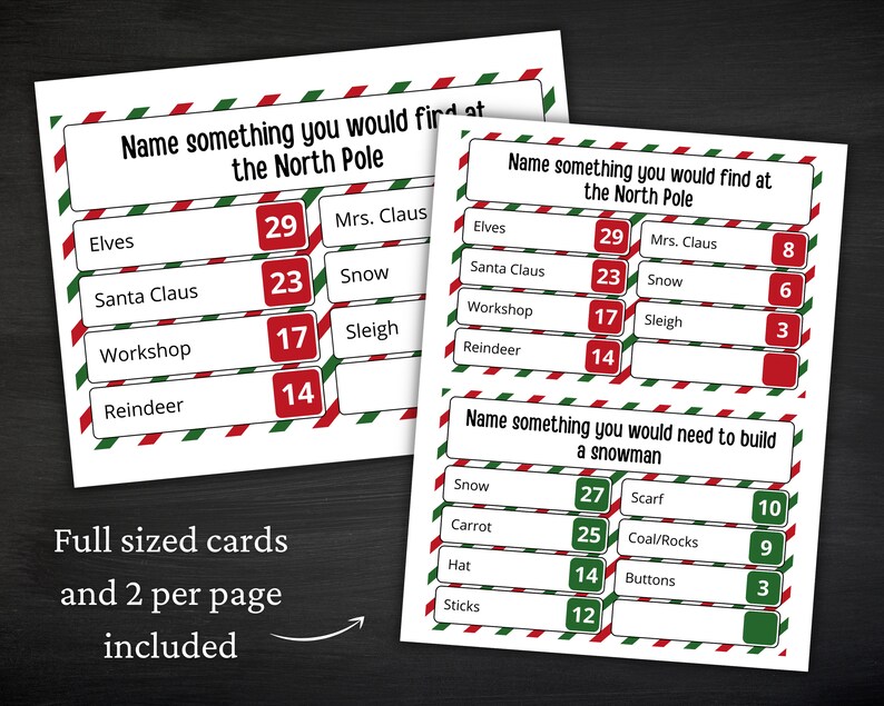 Christmas Friendly Feud | Printable Christmas Game | Christmas Activity ...