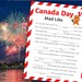 Canada Day Mad Libs | Printable Canada Day Game | Canada Day Activity ...