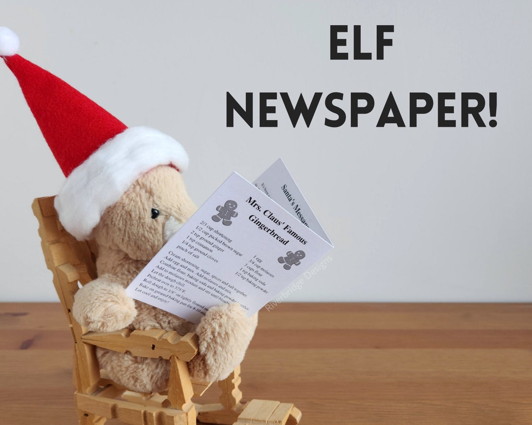 Elf Newspaper | Christmas Elf Activity | Holiday Elf Ideas, Props and ...