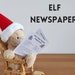 Elf Newspaper | Christmas Elf Activity | Holiday Elf Ideas, Props and ...