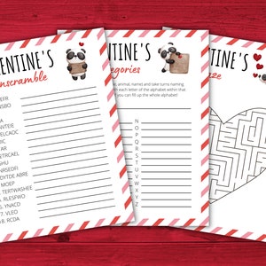 Valentine's Day Game Bundle | Printable Valentine's Day Games for Kids ...