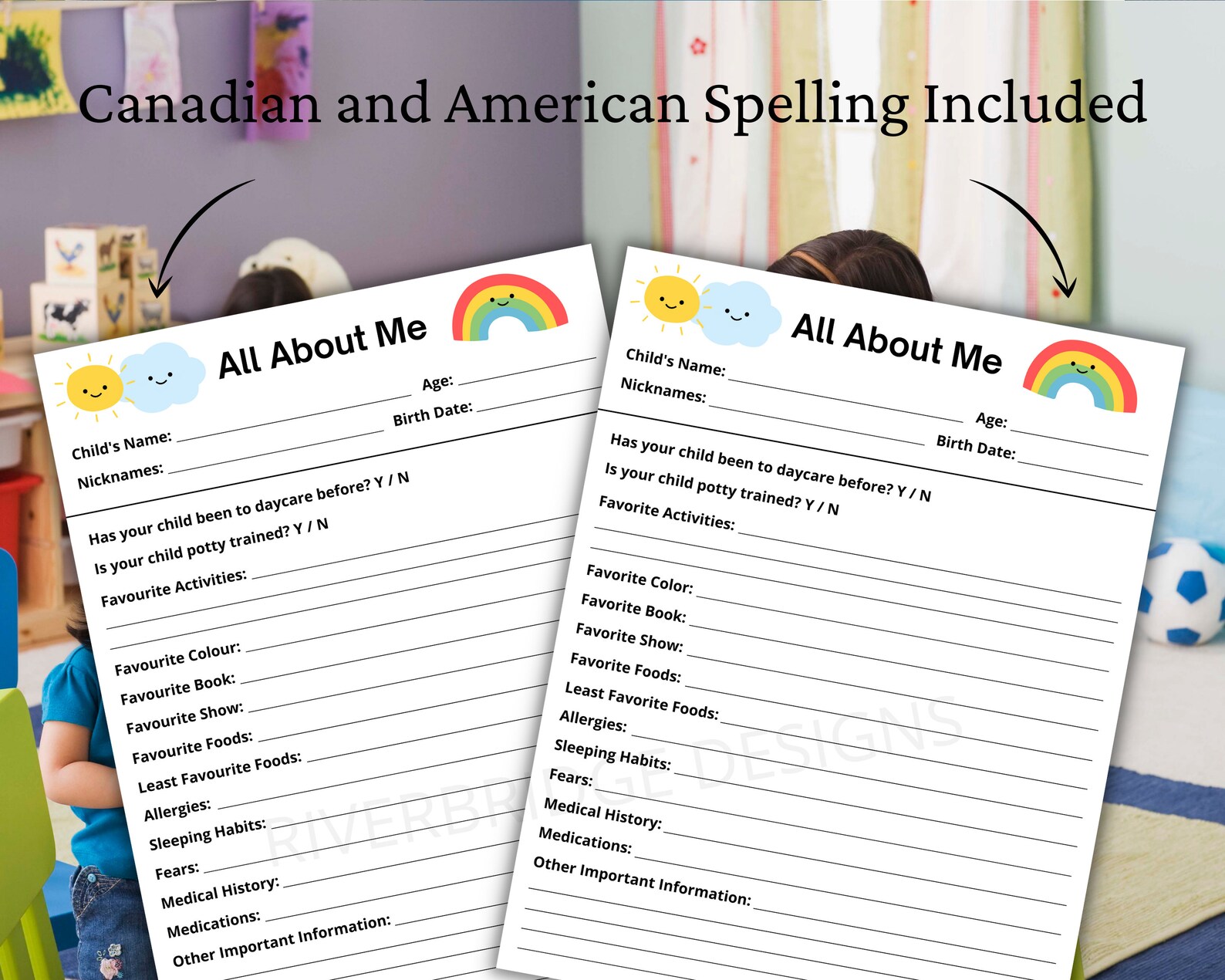 Daycare Form Bundle Printable Forms for Daycare Preschool - Etsy