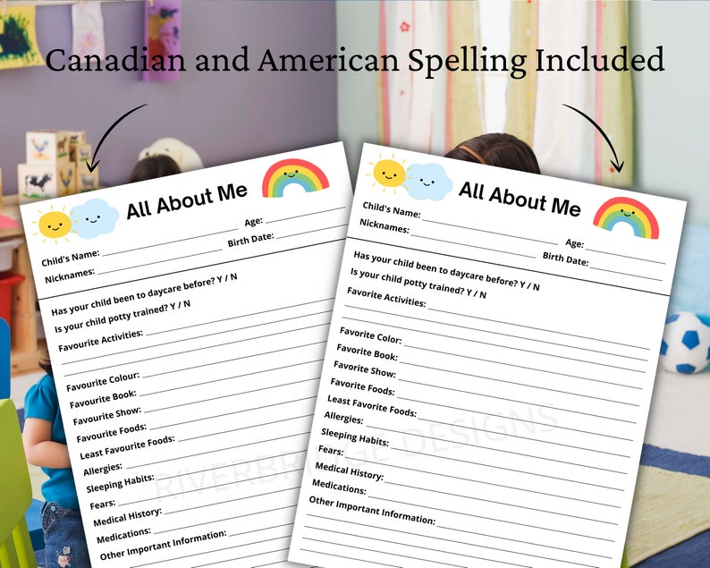 Daycare Form Bundle Printable Forms for Daycare Preschool - Etsy