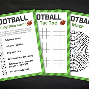 Football Game Bundle | Printable Football Games for Kids and Adults ...
