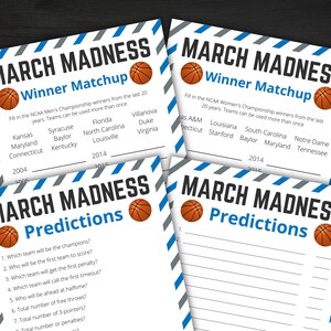 March Madness Game Bundle Printable Basketball Games for Kids and ...