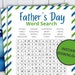 Father's Day Word Search Printable Father's Day Games for Kids and ...