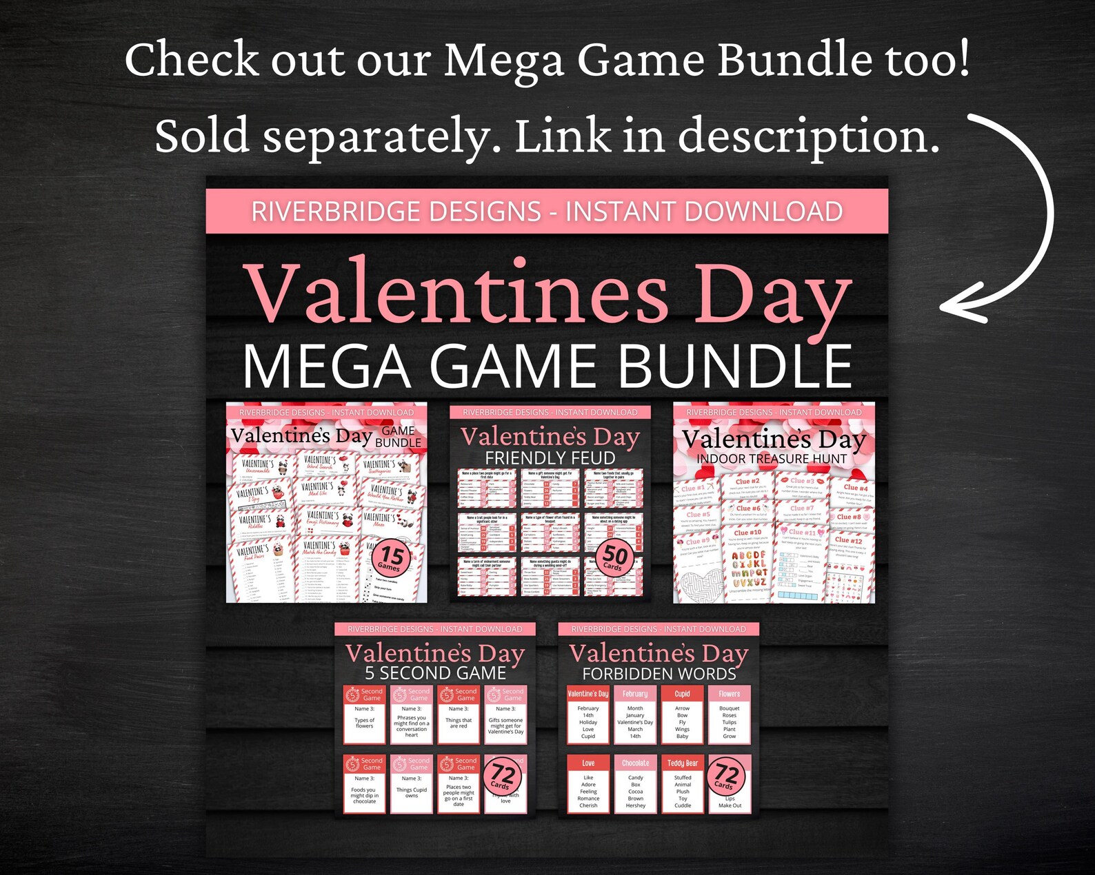 Valentine's Day 5 Second Game | Printable Valentine's Day Activity for ...