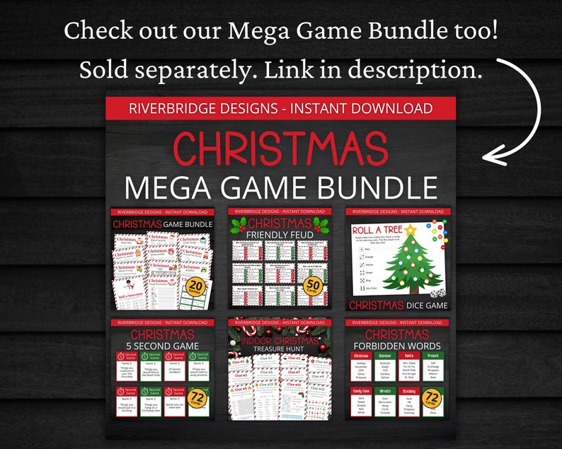 Christmas Stacks | Printable Christmas Card Game | Christmas Activity ...