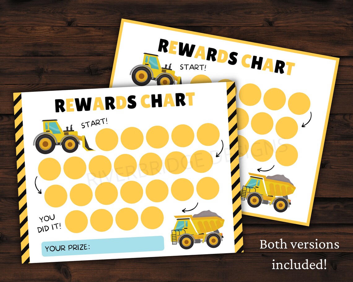 Rewards Chart Printable for Children and Toddlers Potty - Etsy