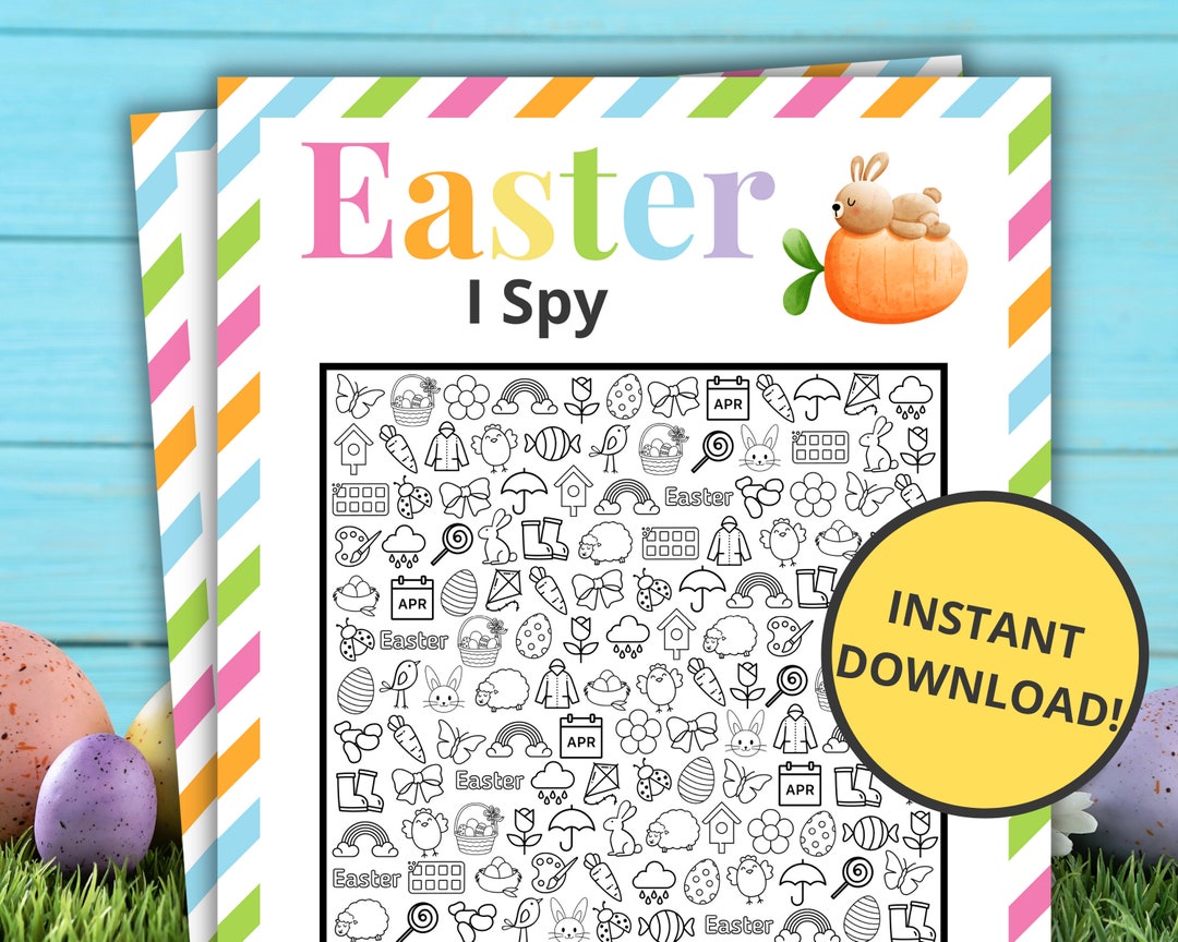 Easter I Spy | Printable Easter Game | Easter Activity for Kids and ...