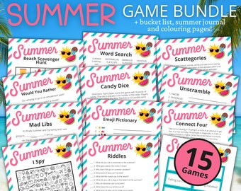 Summer Charades | Printable Summer Game | Summer Activity for Kids and ...