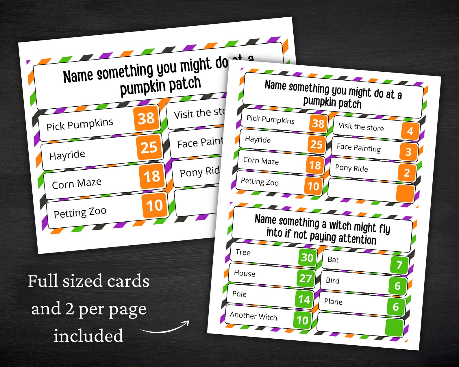 Halloween Friendly Feud | Printable Halloween Game | Halloween Activity ...
