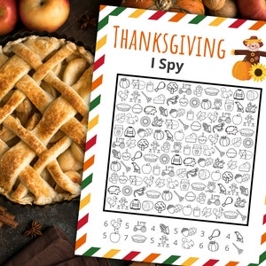 Thanksgiving I Spy | Printable Thanksgiving Game | Thanksgiving ...
