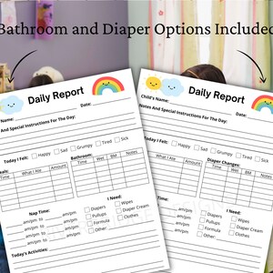 Daycare Form Bundle | Printable Forms for Daycare, Preschool, Nanny ...