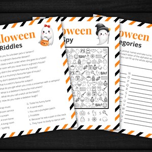 Halloween Game Bundle | Printable Halloween Games for Kids and Adults ...