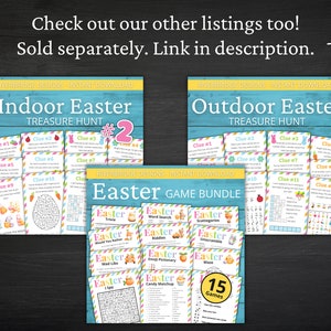 Indoor Easter Treasure Hunt for Older Kids Easter Scavenger Hunt Easter ...