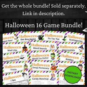 Halloween Trivia Printable Halloween Game Halloween Activity for Kids ...