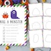 Roll A Monster Game | Printable Halloween Game | Halloween Activity for ...