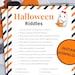 Halloween Riddles Printable Halloween Game Halloween Activity for Kids ...