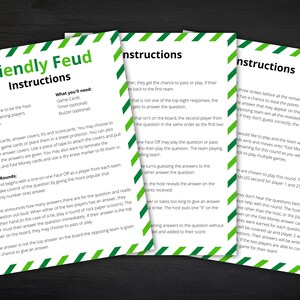 St. Patrick's Day Friendly Feud | Printable St. Patrick's Day Activity ...